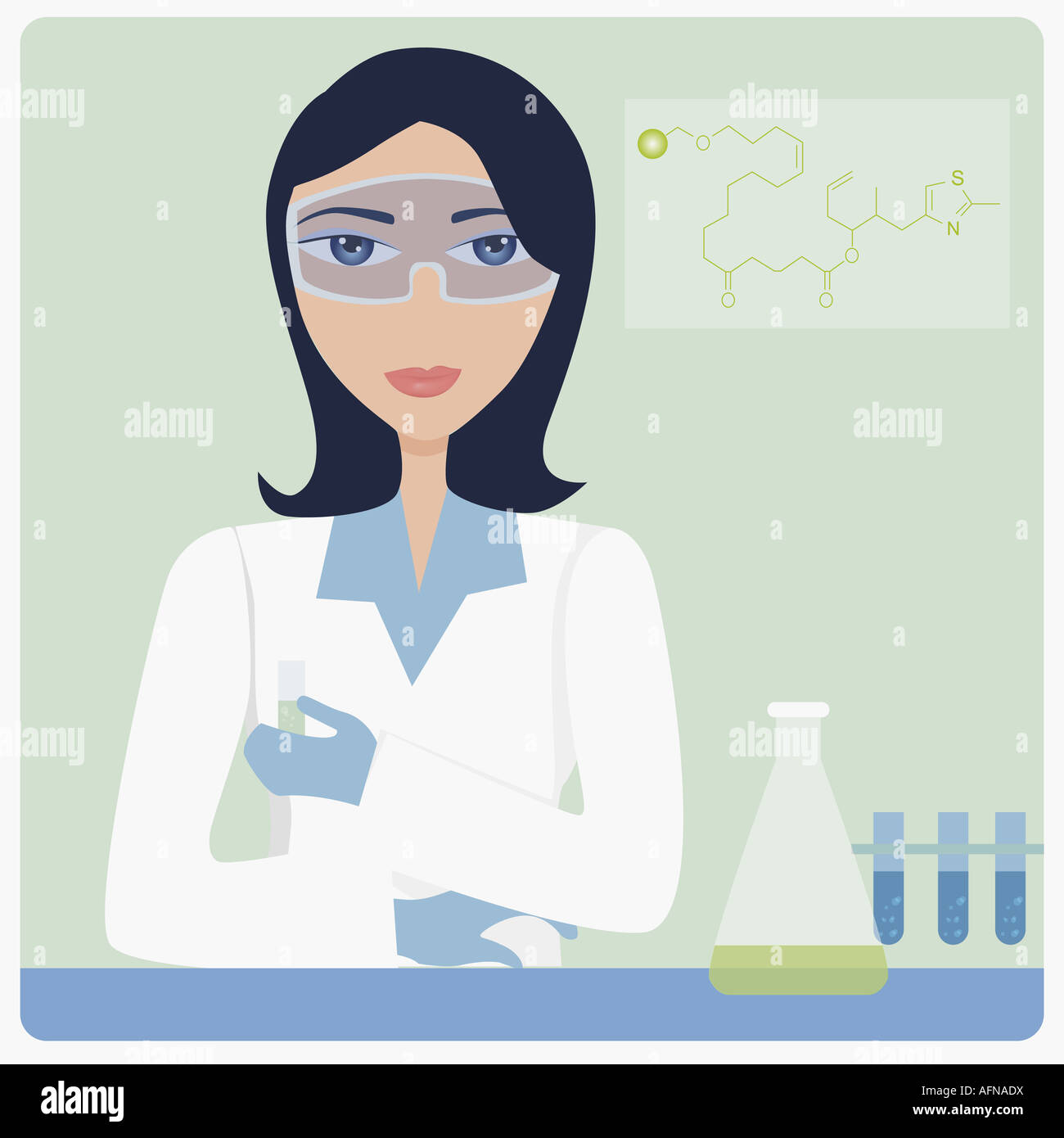 Female technician standing in a laboratory Stock Photo - Alamy