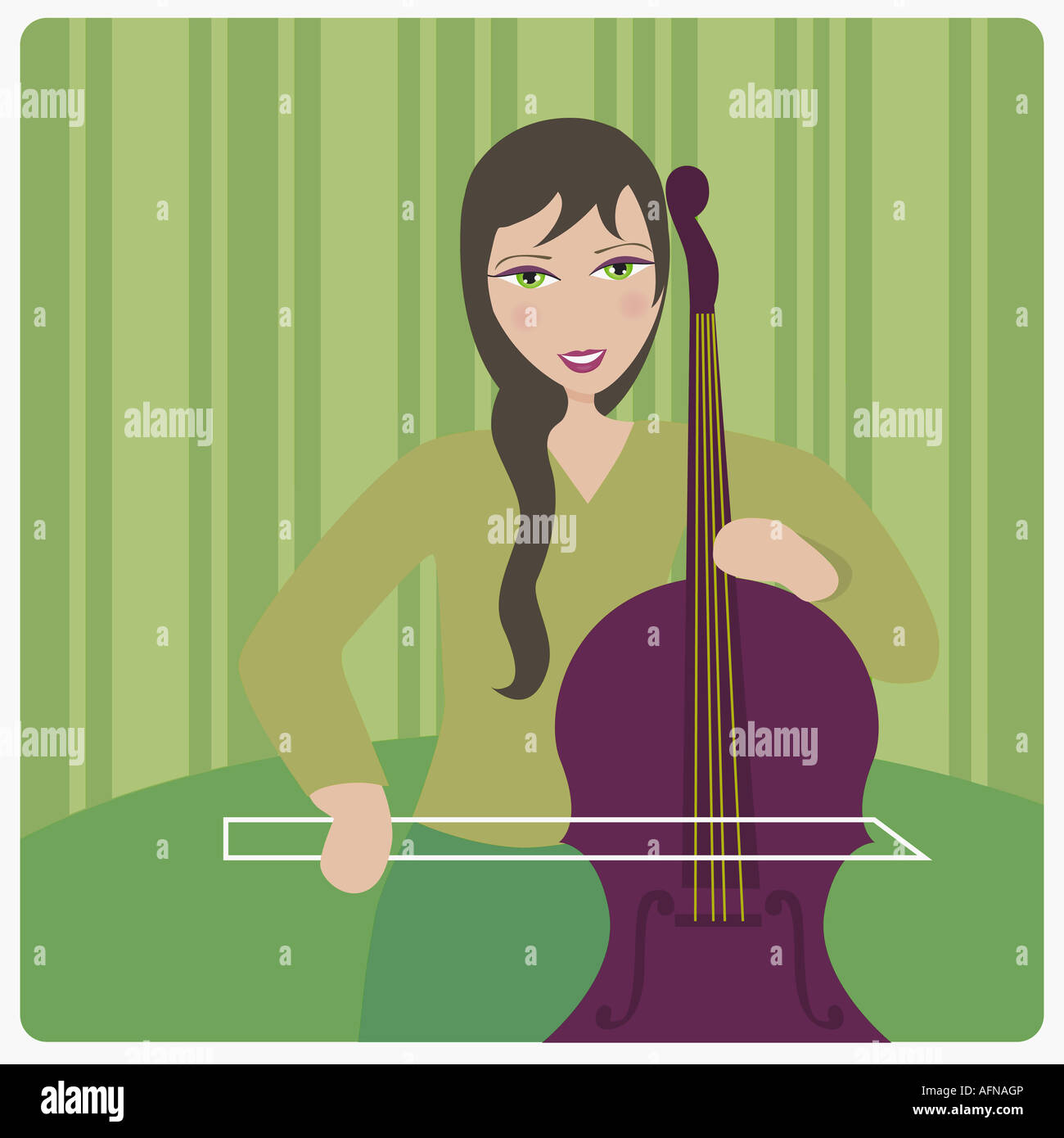 Woman playing the cello hi-res stock photography and images - Alamy