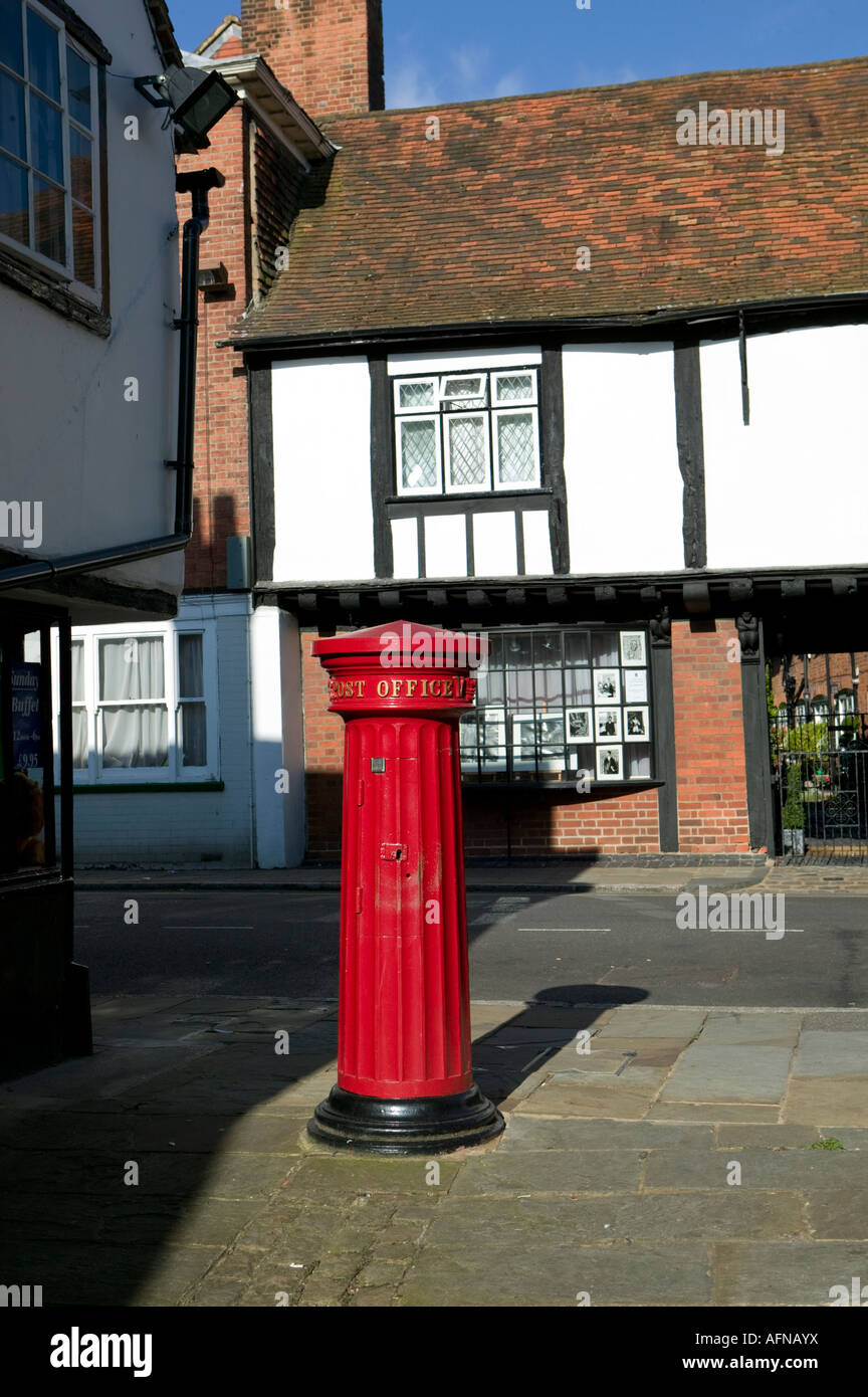 Old style red letter box Eton High Street Eton Windsor Berkshire ...