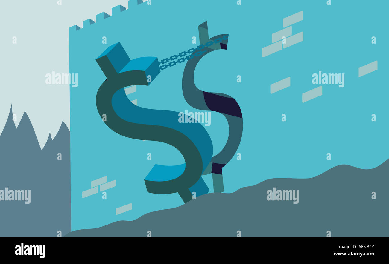 Close-up of a draw bridge in the shape of a dollar sign Stock Photo - Alamy