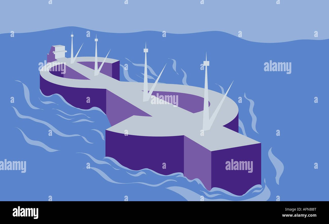 Container ship in shape of a dollar sign Stock Photo - Alamy