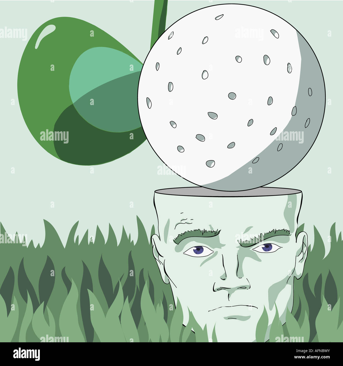 Gold tee grass hi-res stock photography and images - Alamy