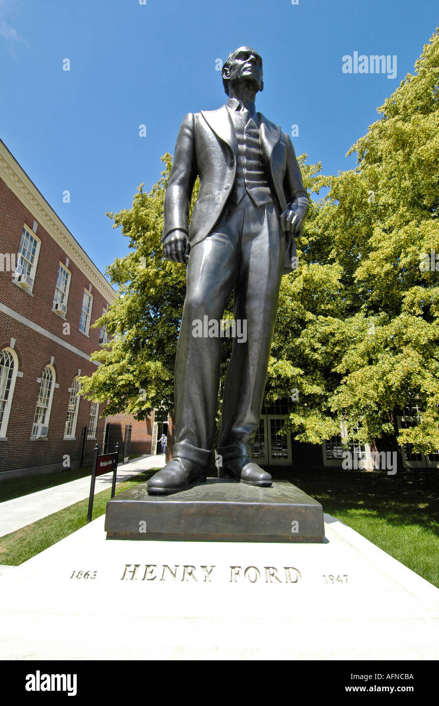 Statue of Henry Ford at Historic Greenfield Village and Henry Ford ...