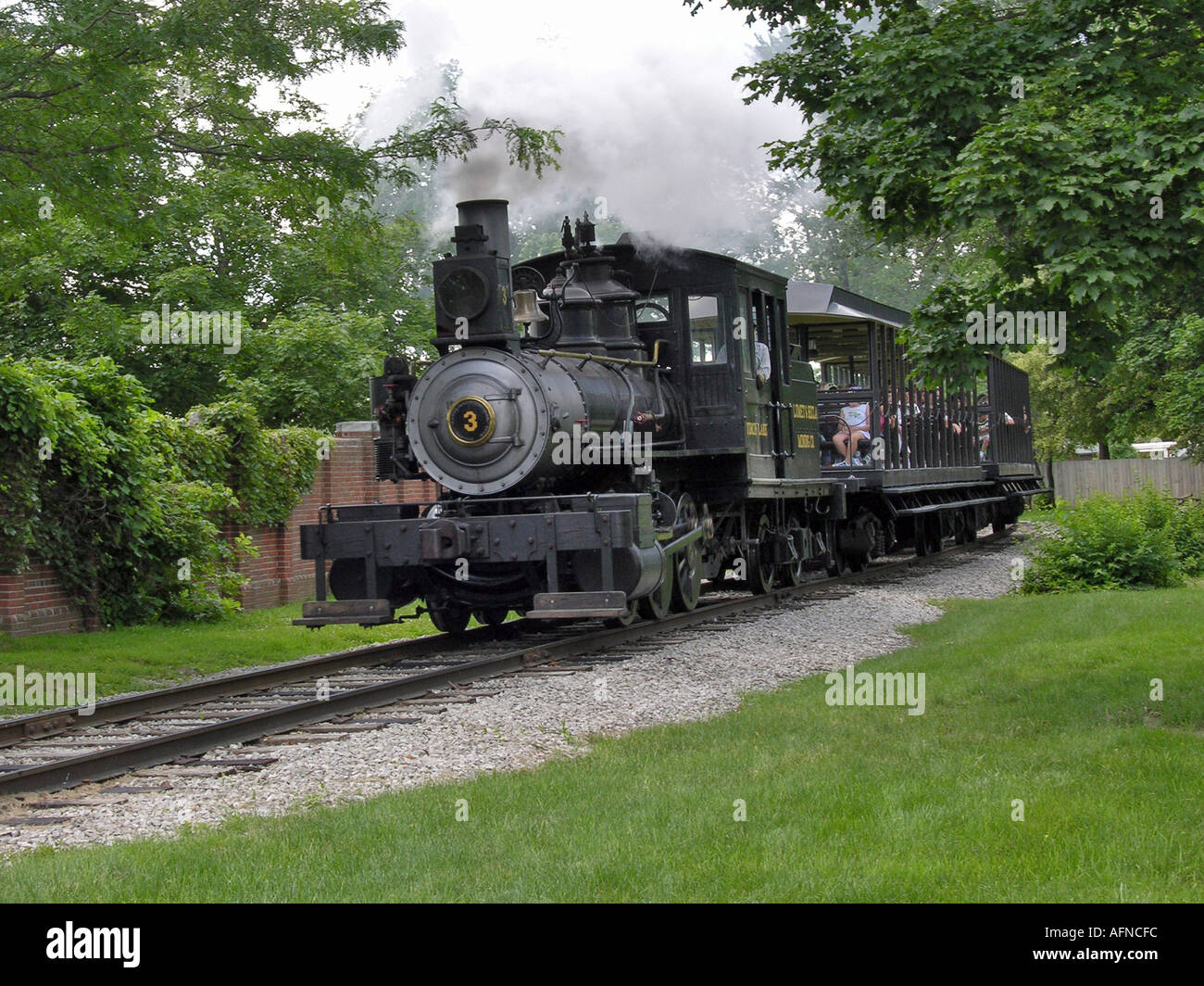 Steam locomotive train at Historic Greenfield Village and Henry Ford ...