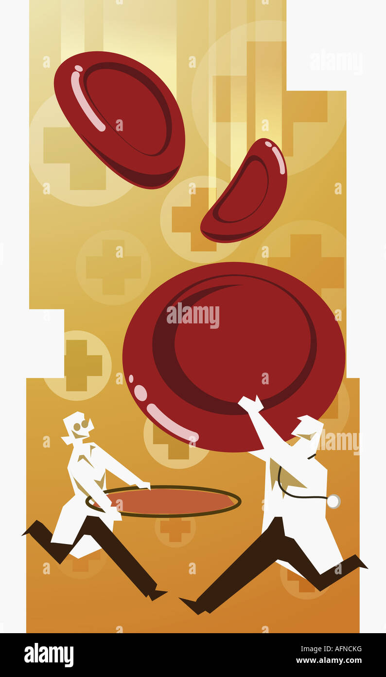 Woman catching blood hi-res stock photography and images - Alamy