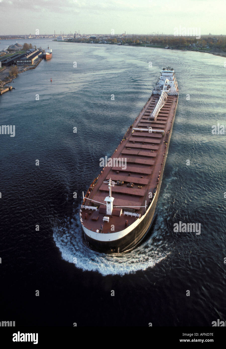 Freighter Shipping on the St Clair River at Lake Huron Port Huron ...