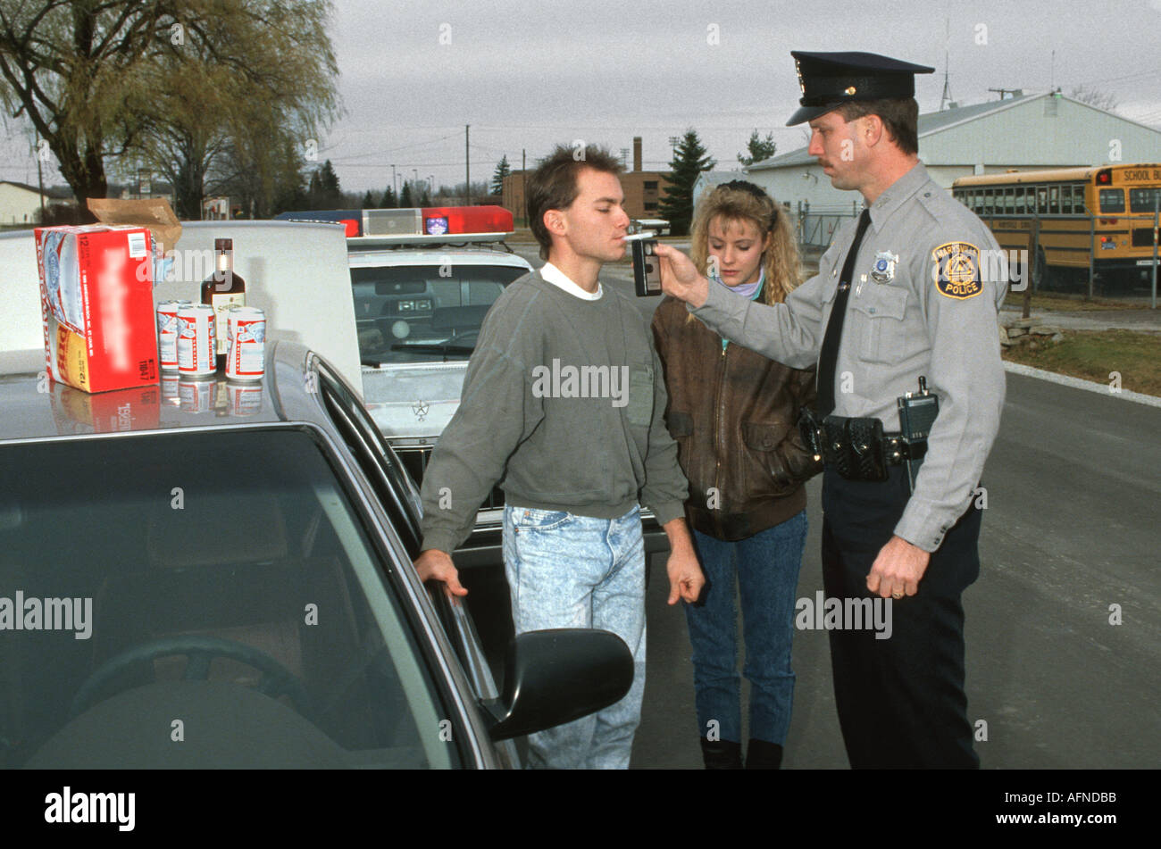 Breath test alcohol police hi-res stock photography and images - Alamy