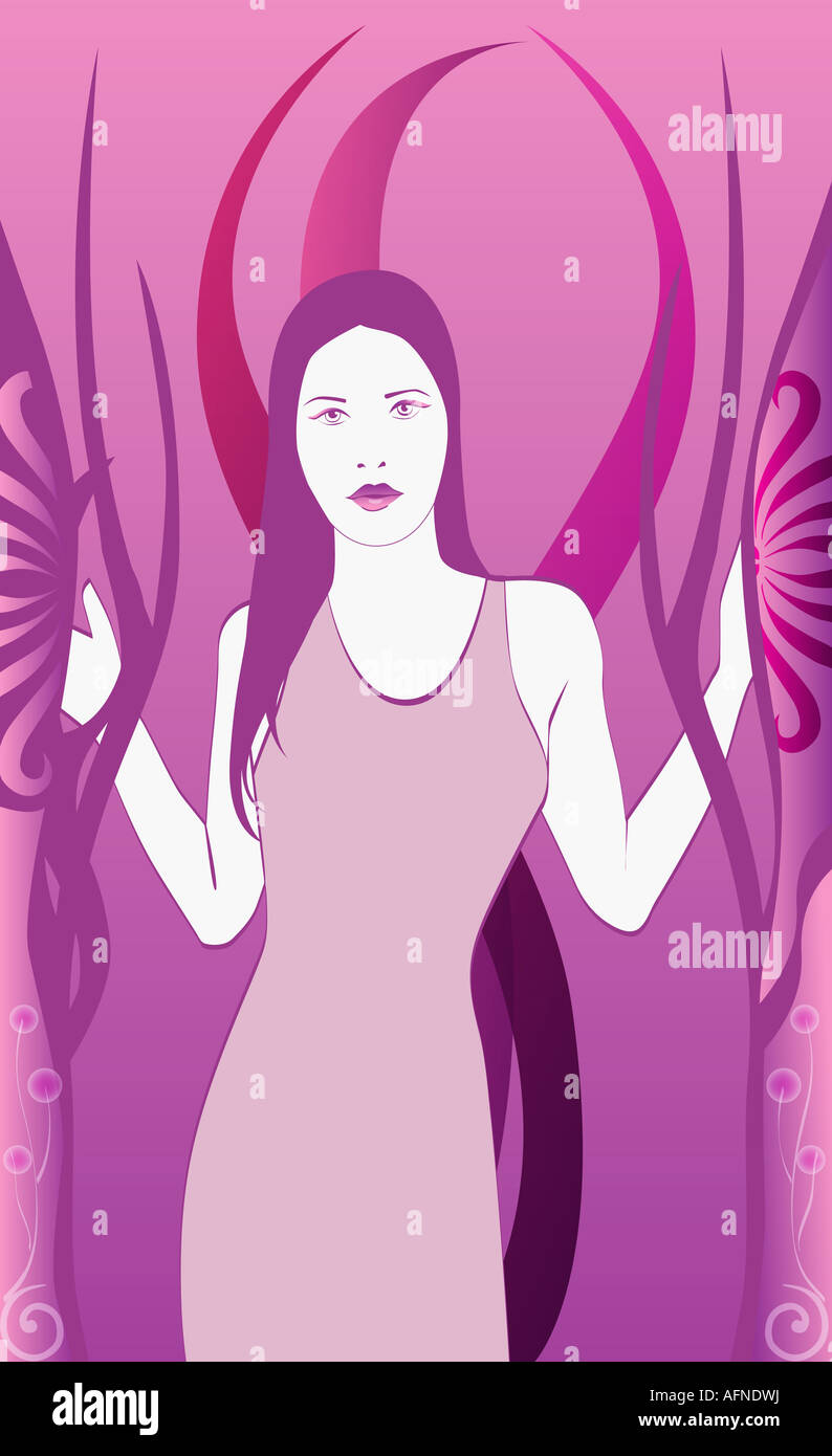 Portrait of a woman standing Stock Photo - Alamy