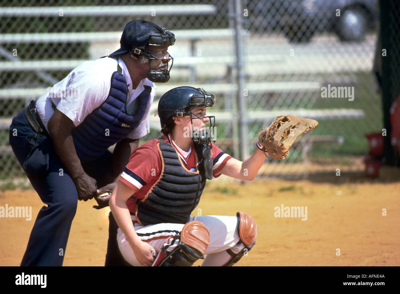 Baseball Softball Action Stock Photo - Alamy