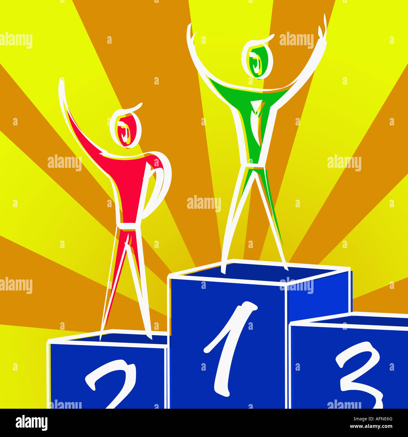 two people standing at a podium Stock Photo - Alamy