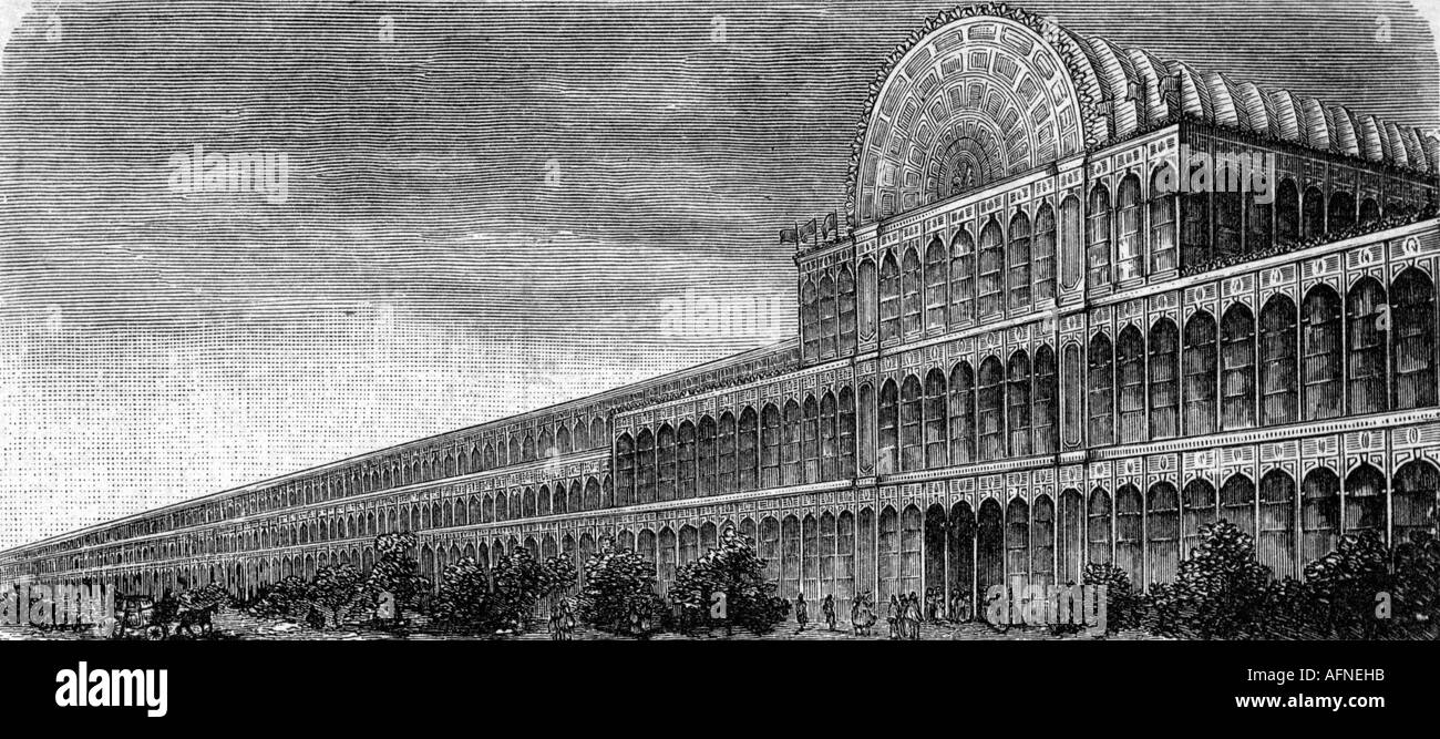 The Great Exhibition 1851 Black and White Stock Photos & Images - Alamy