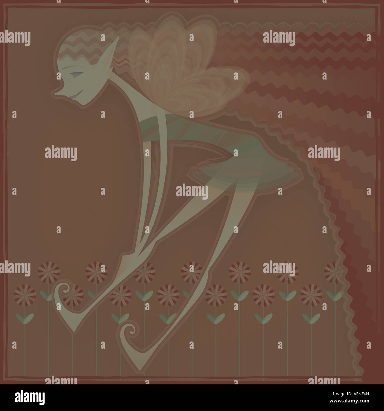 Side profile of a fairy flying Stock Photo - Alamy