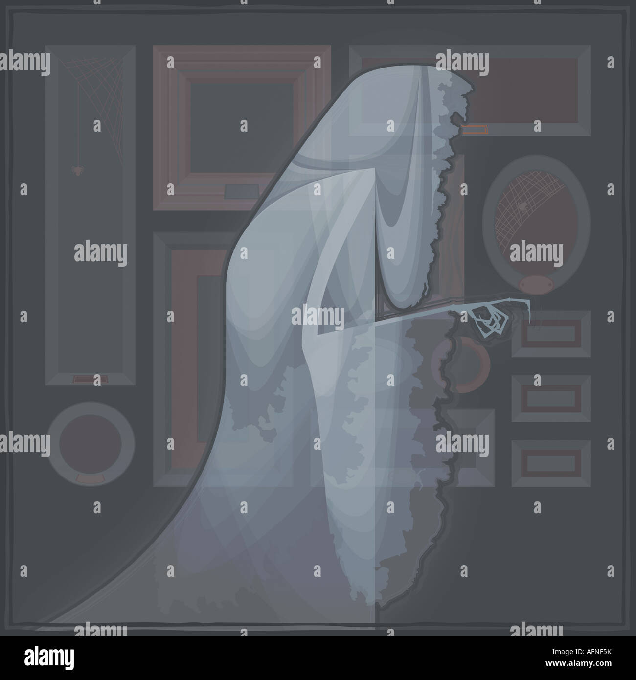 Side profile of a ghost Stock Photo - Alamy