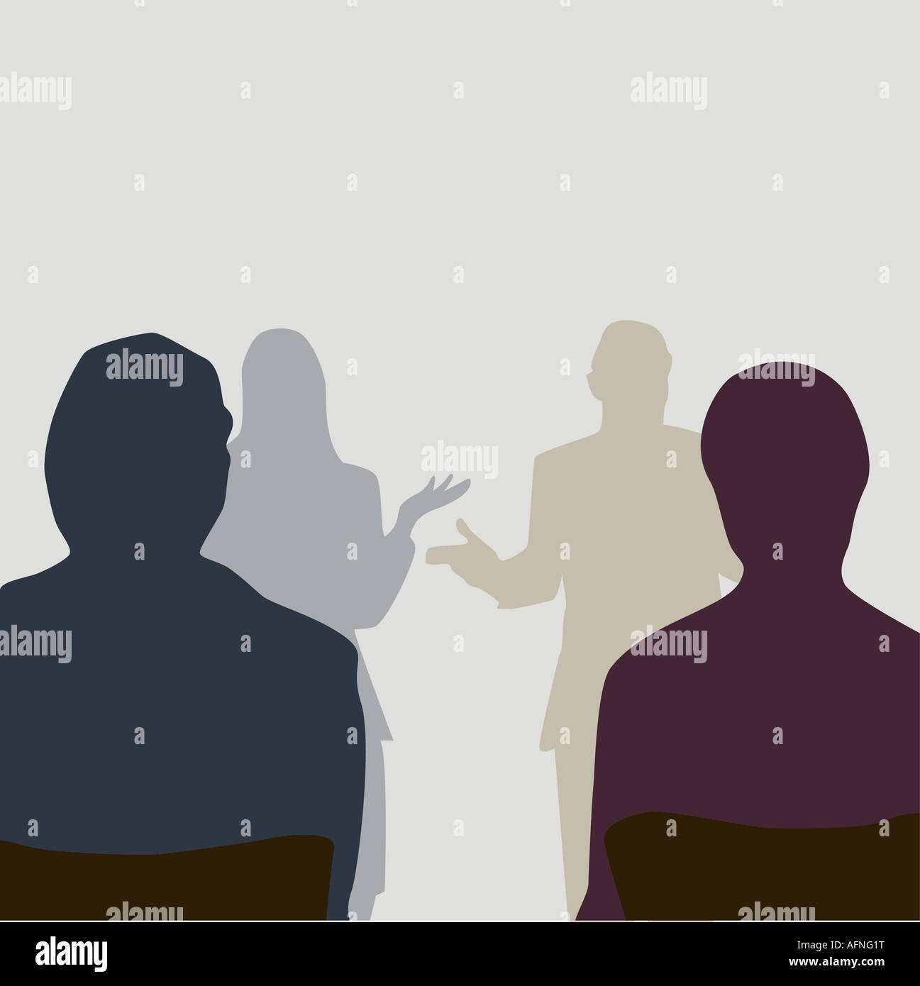 Silhouette of four people standing together Stock Photo - Alamy Silhouette of four people standing together Stock Photo - Alamy