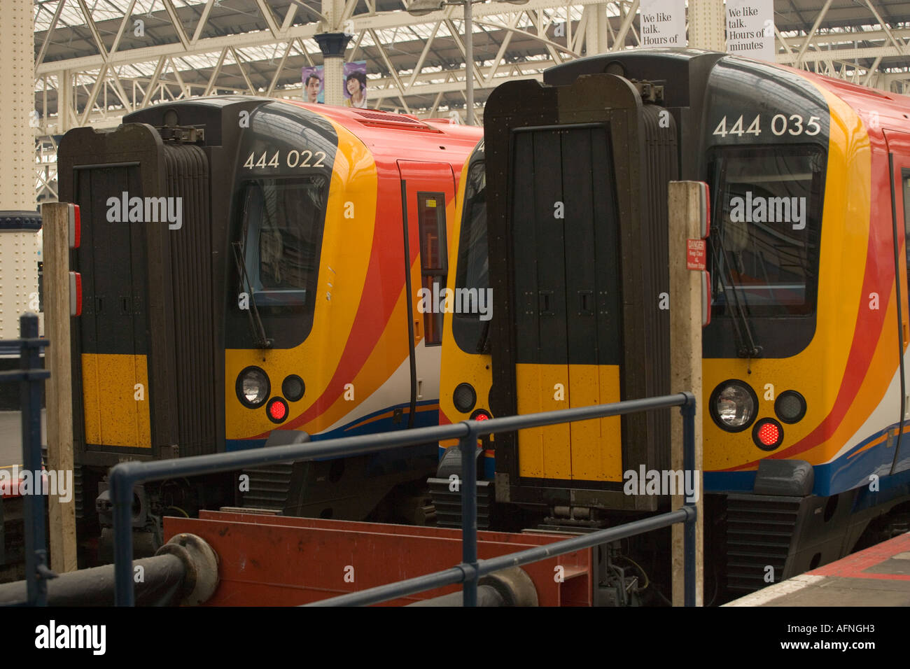 Train at Waterloo Station, London, England Stock Photo - Alamy