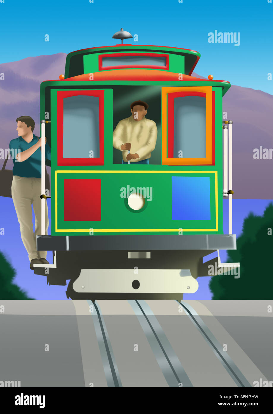 Locomotive traveling man hi-res stock photography and images - Alamy