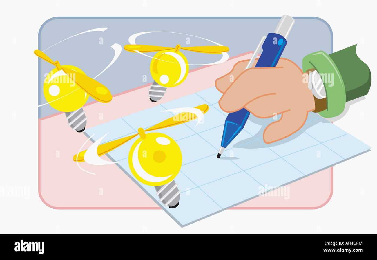 Flying pen man hi-res stock photography and images - Alamy