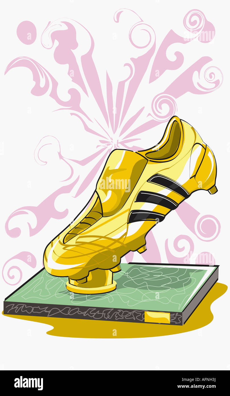 Golden boot trophy Cut Out Stock Images & Pictures - Alamy