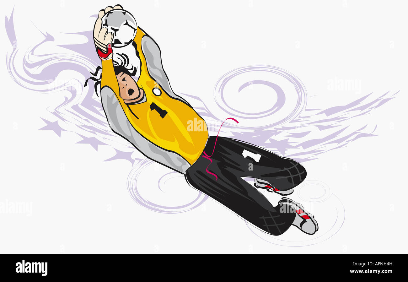 Full length soccer goalkeeper Cut Out Stock Images & Pictures - Alamy