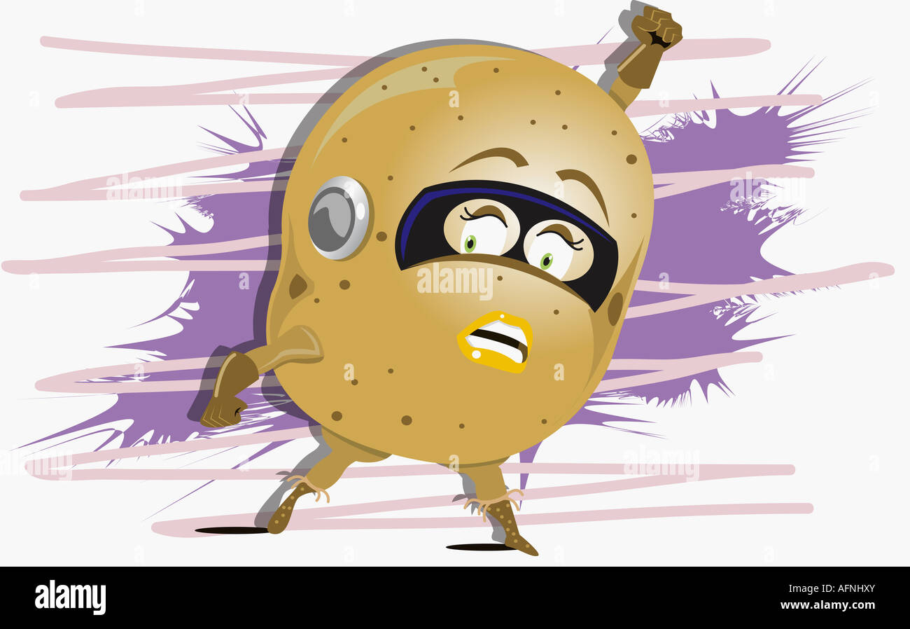 Raw potato representing a human Stock Photo - Alamy