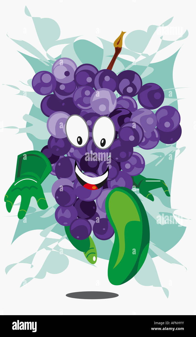 Bunch of grapes representing a human Stock Photo - Alamy