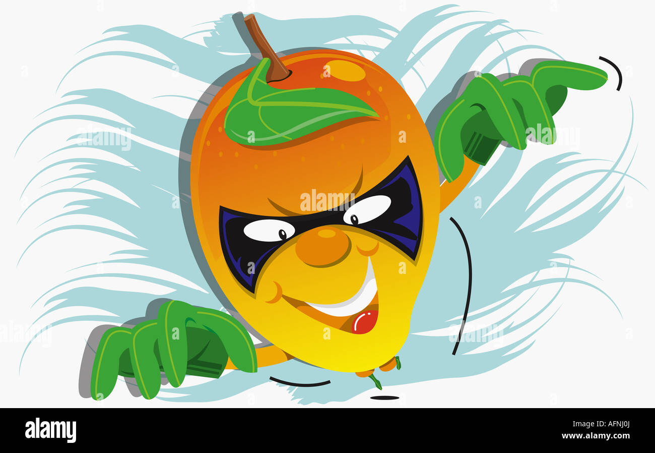 Mango representing a human Stock Photo - Alamy