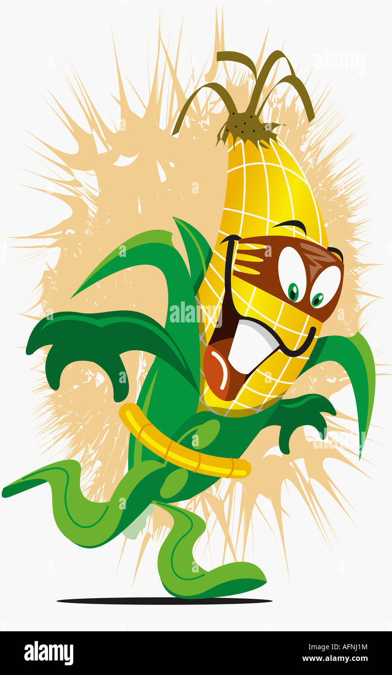 Corn representing a human Stock Photo - Alamy