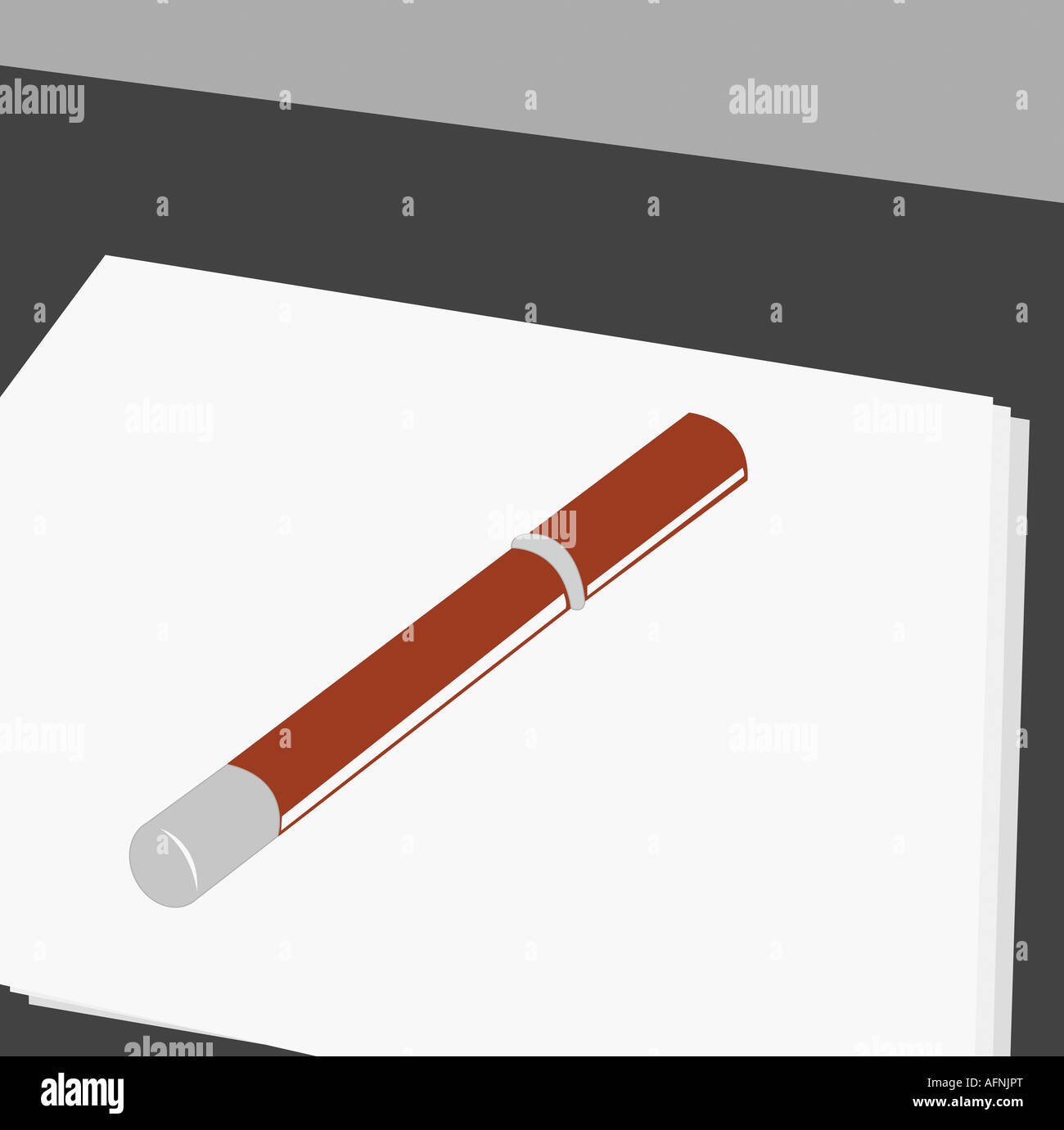 Pen on paper Stock Photo - Alamy