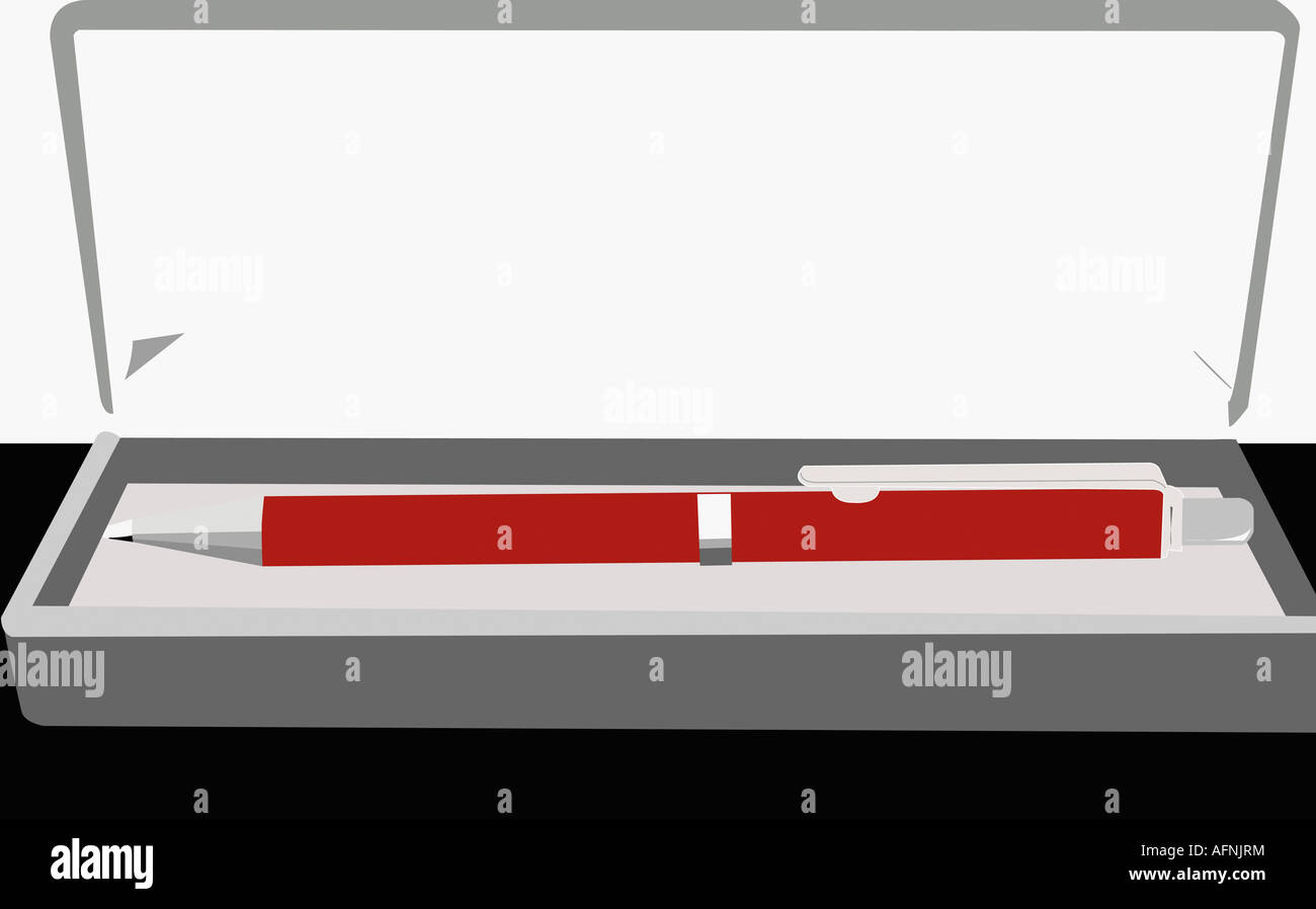 Pen in a box Stock Photo - Alamy