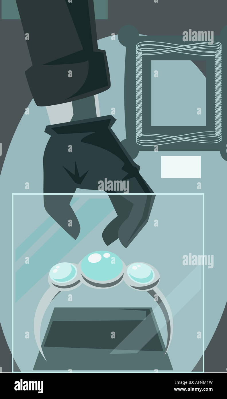 Person's hand stealing a ring Stock Photo - Alamy