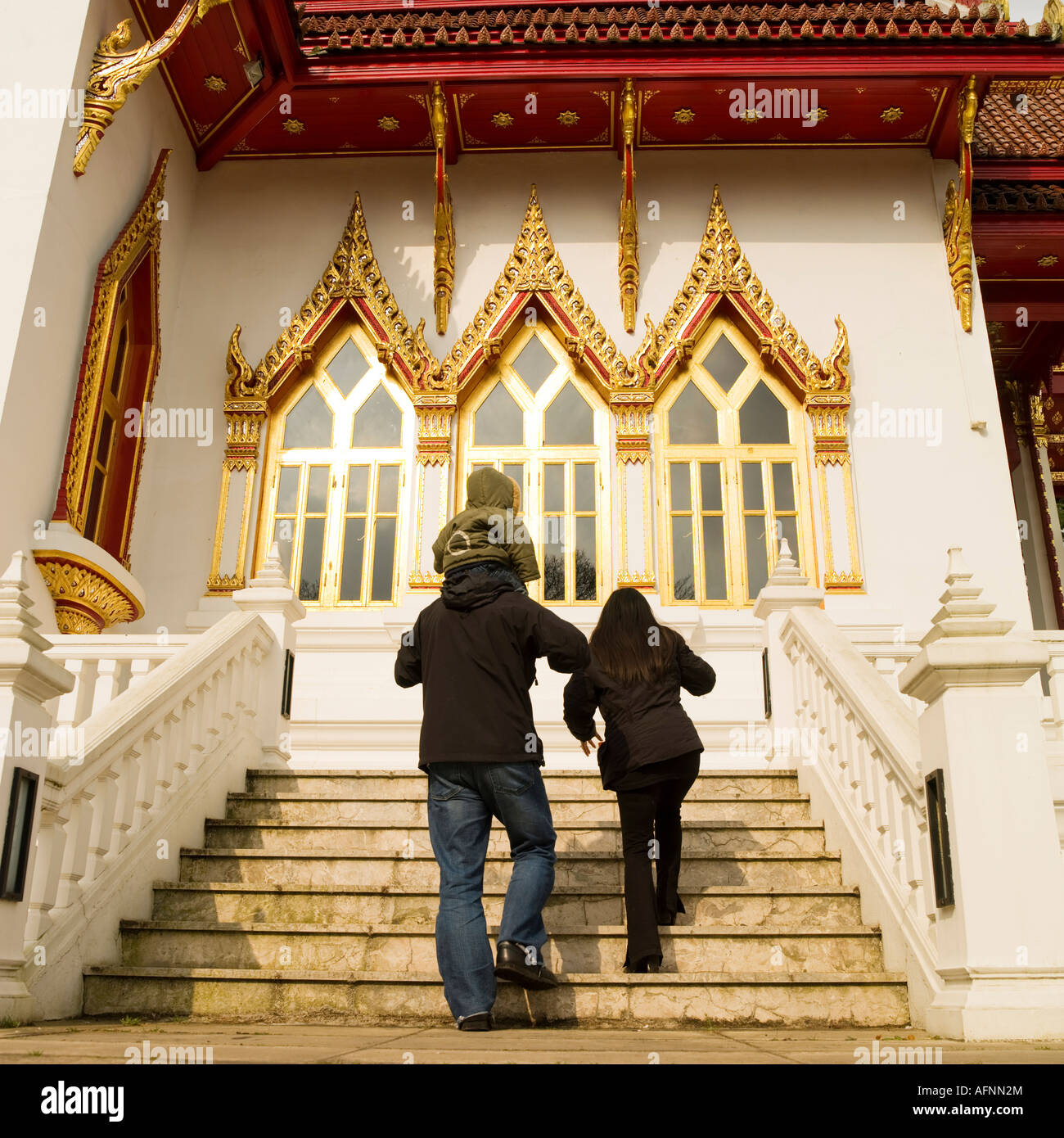 Wat Buddhapadipa Thai Buddhist temple in Wimbledon London No model ...