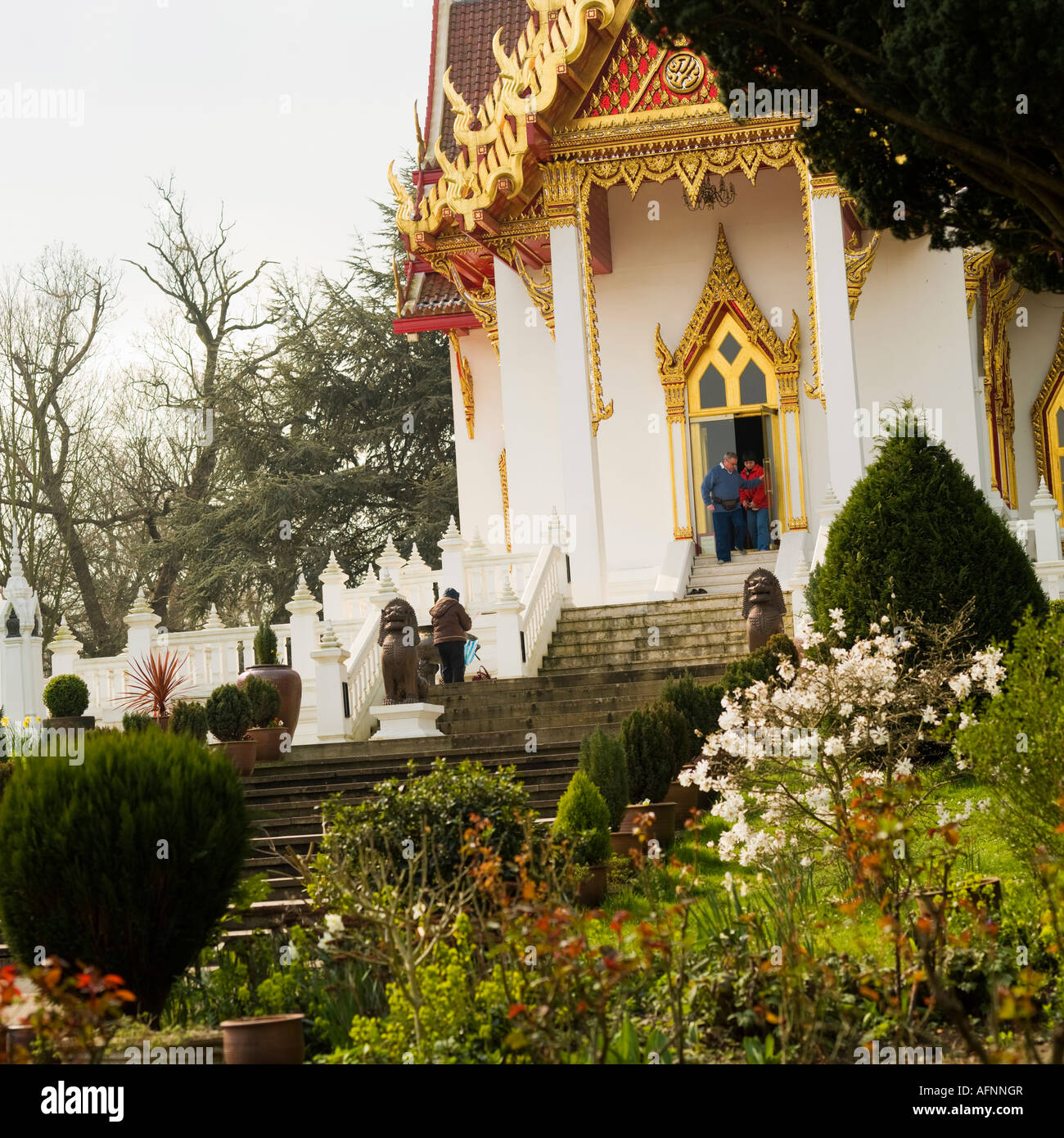 Wat Buddhapadipa Thai Buddhist temple in Wimbledon London Stock Photo ...