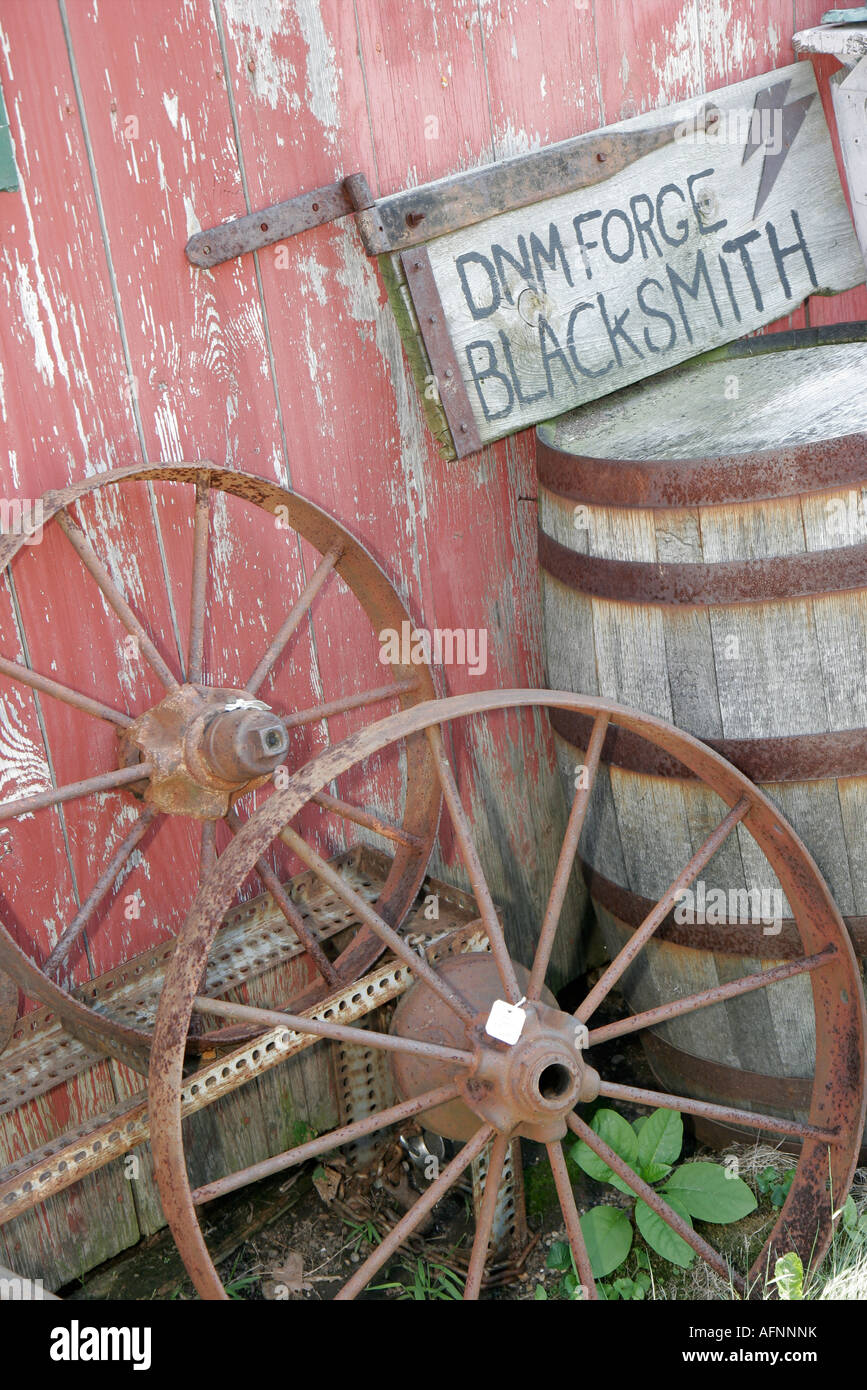 Shipshewana Indiana,DNM Forge Blacksmith,sign,logo,wagon wheel,barrel ...