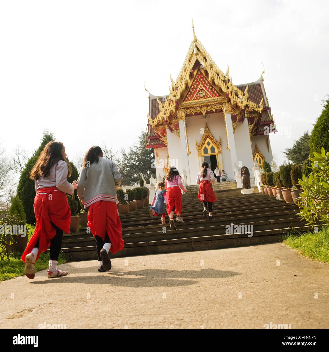 Wat Buddhapadipa Thai Buddhist temple in Wimbledon London Stock Photo ...
