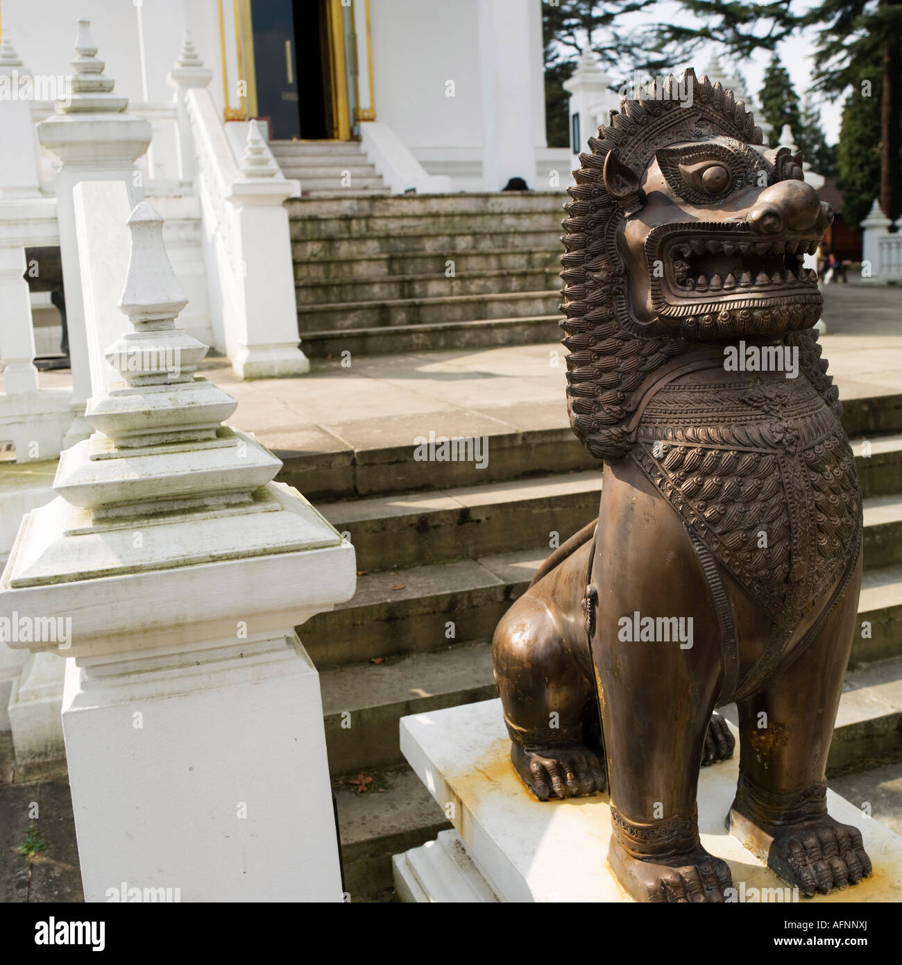 Wat Buddhapadipa Thai Buddhist temple in Wimbledon London Stock Photo ...