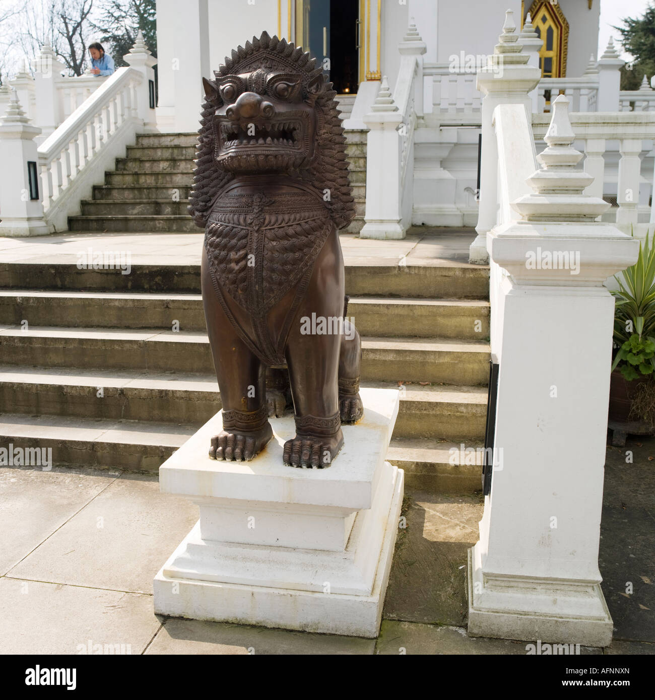 Wat Buddhapadipa Thai Buddhist temple in Wimbledon London Stock Photo ...