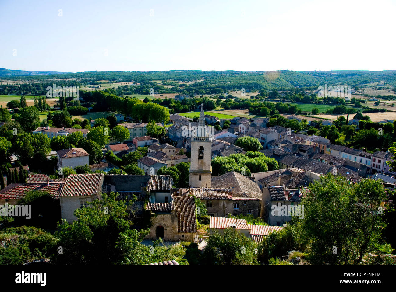 Aerial view of Mane village, Provence, Southern France Stock Photo - Alamy