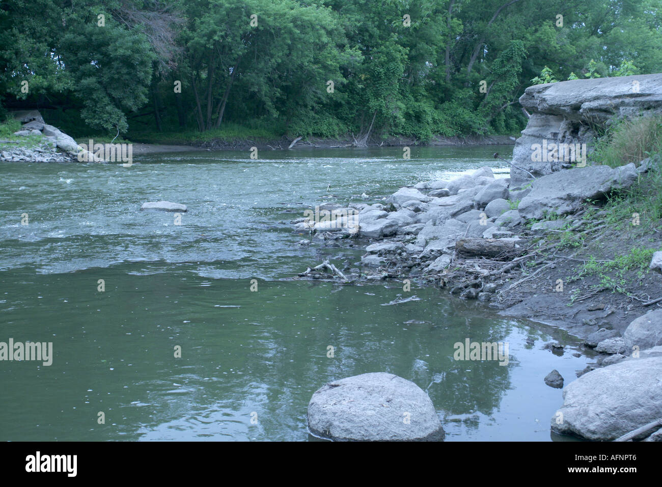 E Fork Des Moines River at Dakota City Iowa Stock Photo - Alamy