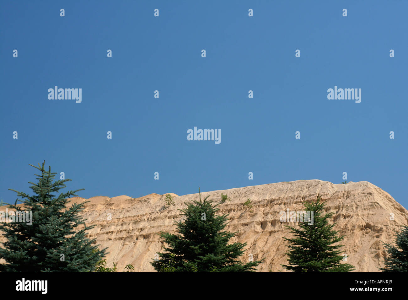 Quarry Stockpiles, Ridge Stock Photo - Alamy