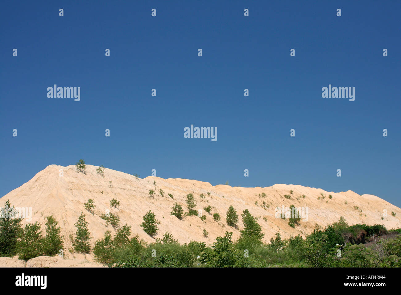 Quarry Stockpiles, Ridge Stock Photo - Alamy