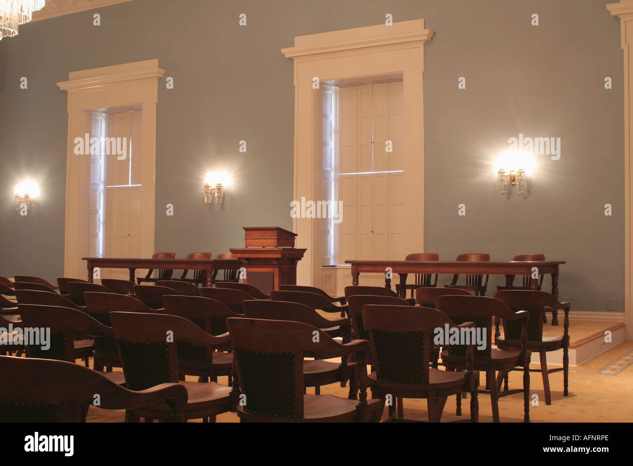 Old Capital and Iowa State University Senate Chamber Stock Photo - Alamy