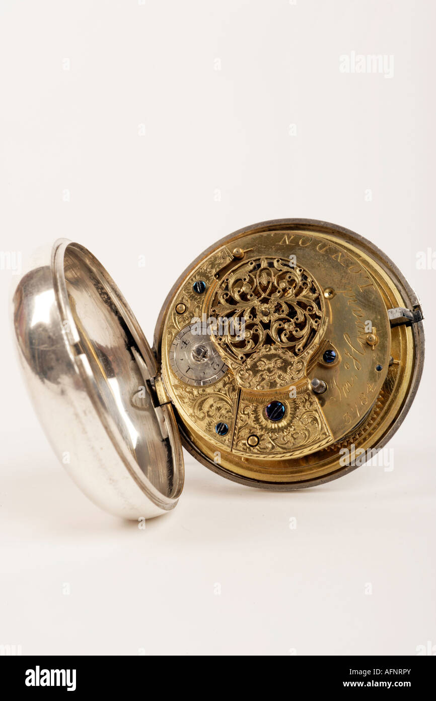 silver pocket watch made by John Howard of London Tompion regulator and ...