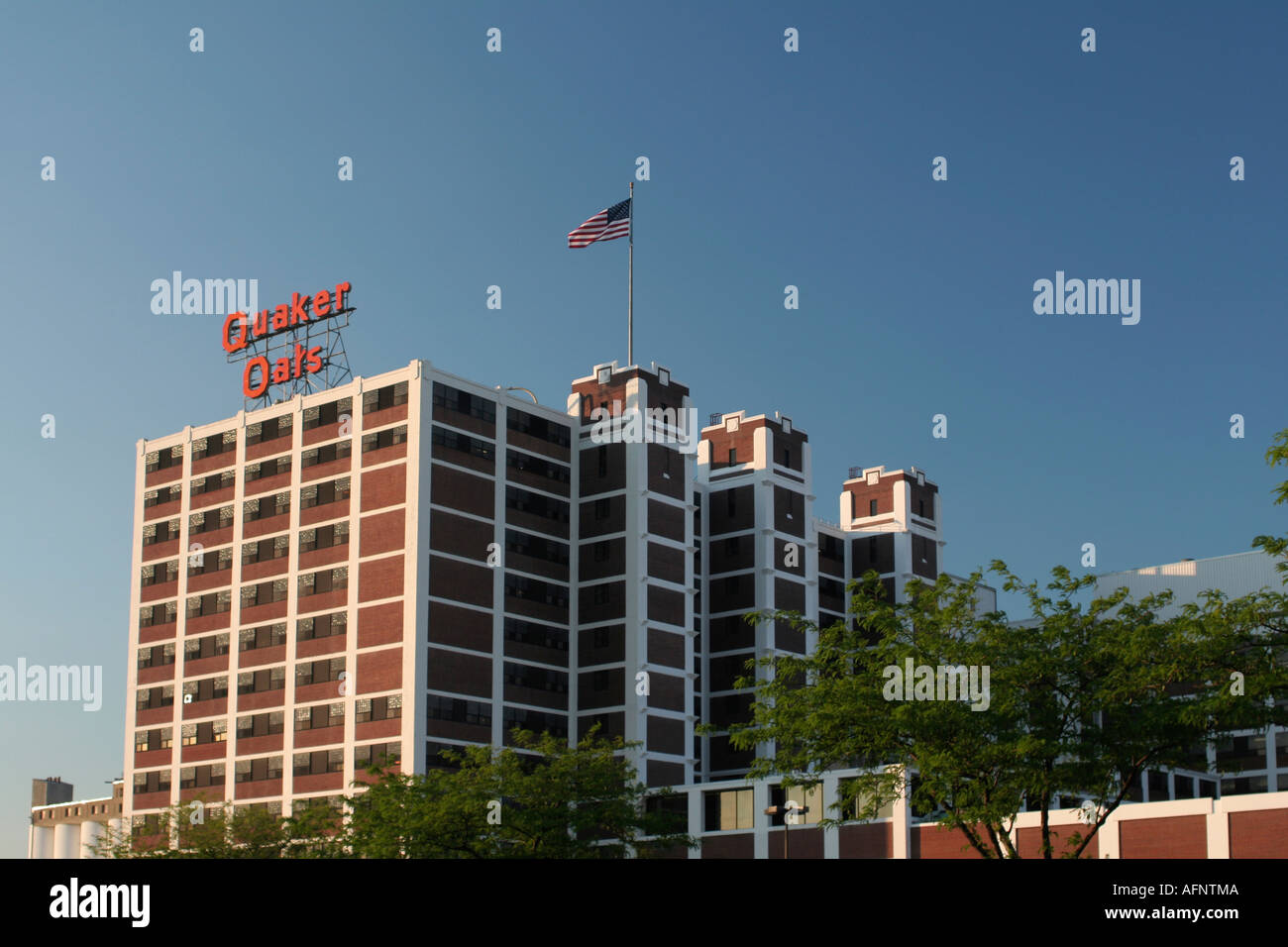Quaker Oats building, Cedar Rapids Iowa Stock Photo - Alamy