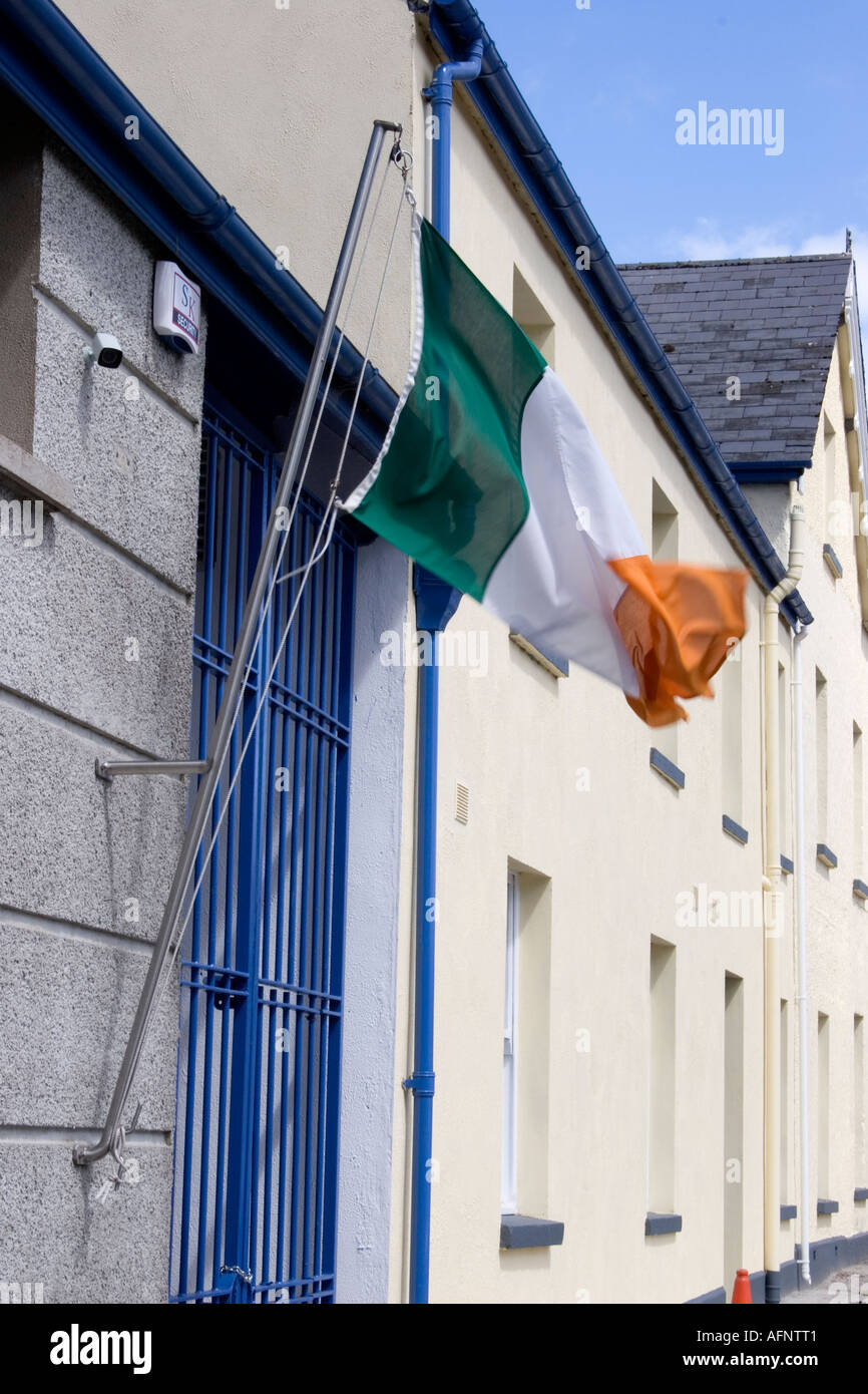 Irish flag flying Stock Photo - Alamy