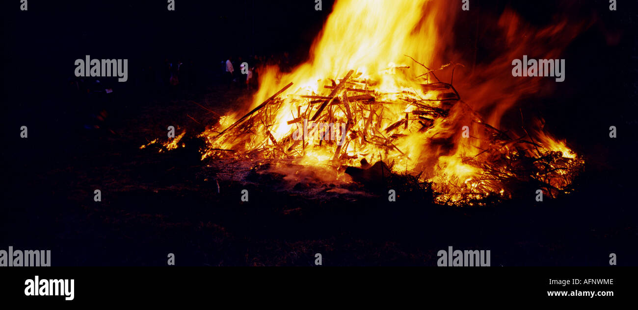 traditional last april fire in Sweden to celebrate and welcome the ...