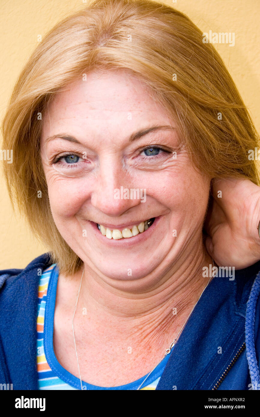 Blond middle aged irish woman hi-res stock photography and images - Alamy