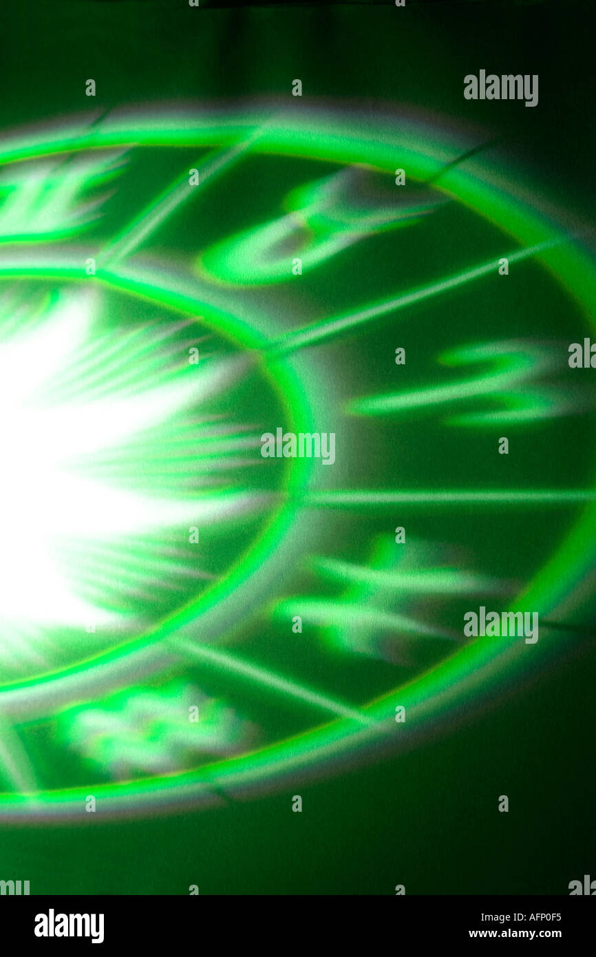 Green Astrology signs of the zodiac Stock Photo - Alamy