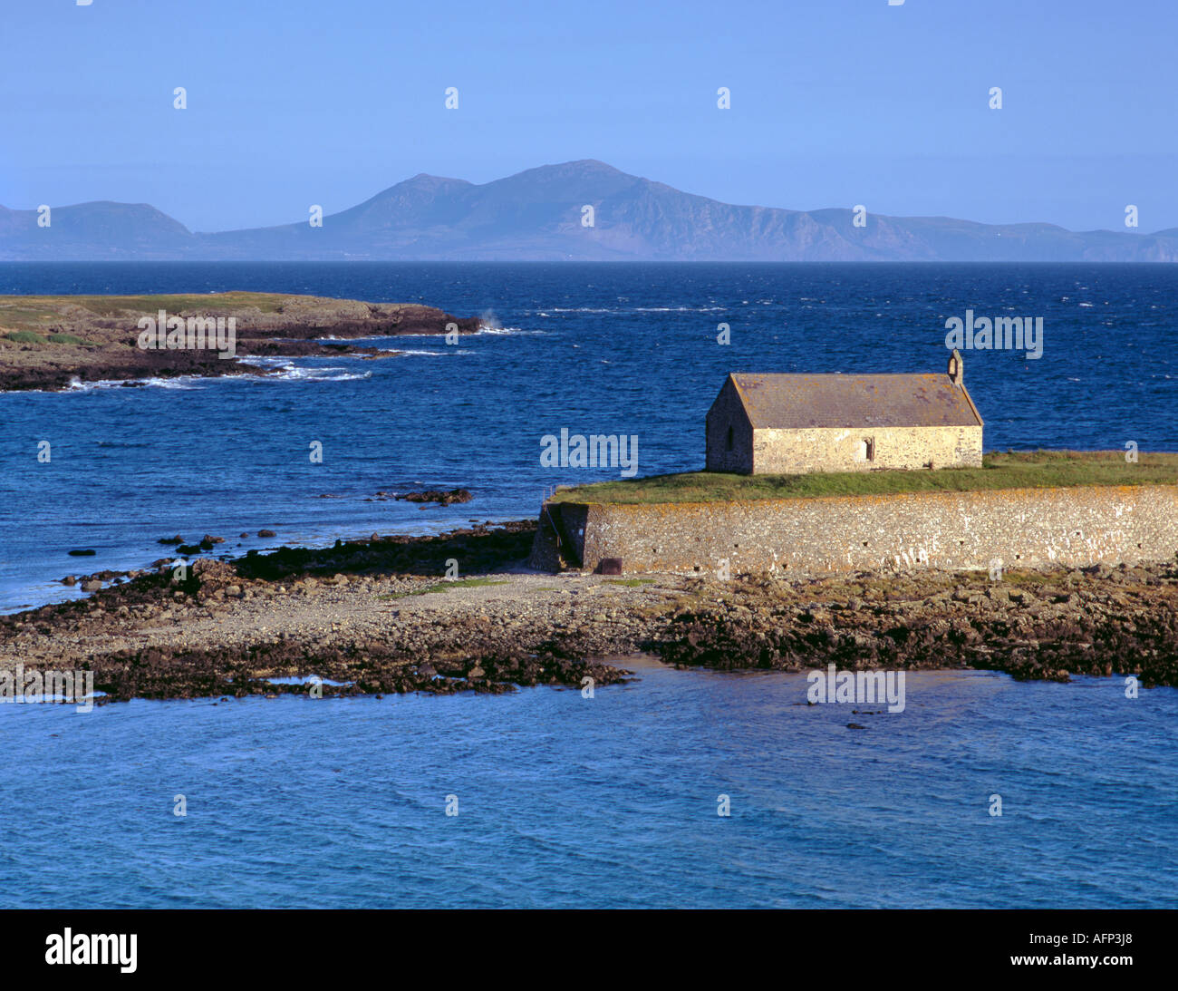 St cwyfan's church hi-res stock photography and images - Alamy