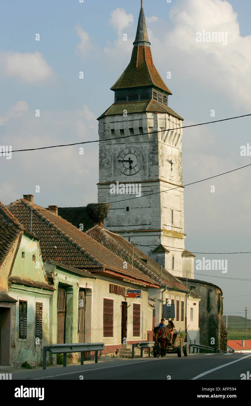 Roumanian village scene Stock Photo - Alamy