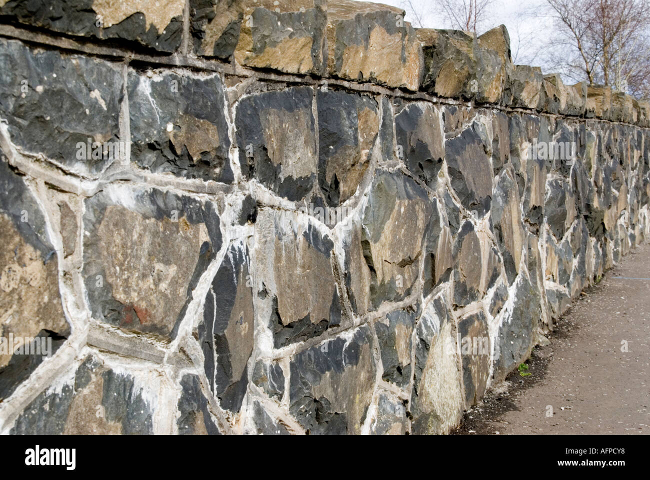 Raised pointing on stone wall hi-res stock photography and images - Alamy